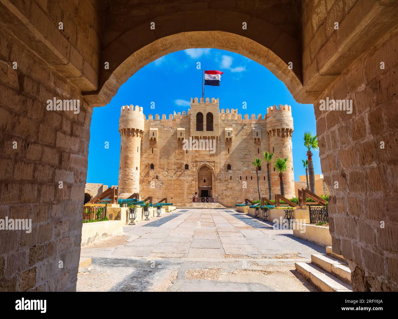 Citadel of Qaitbay, famous medieval fort built on the place of ...