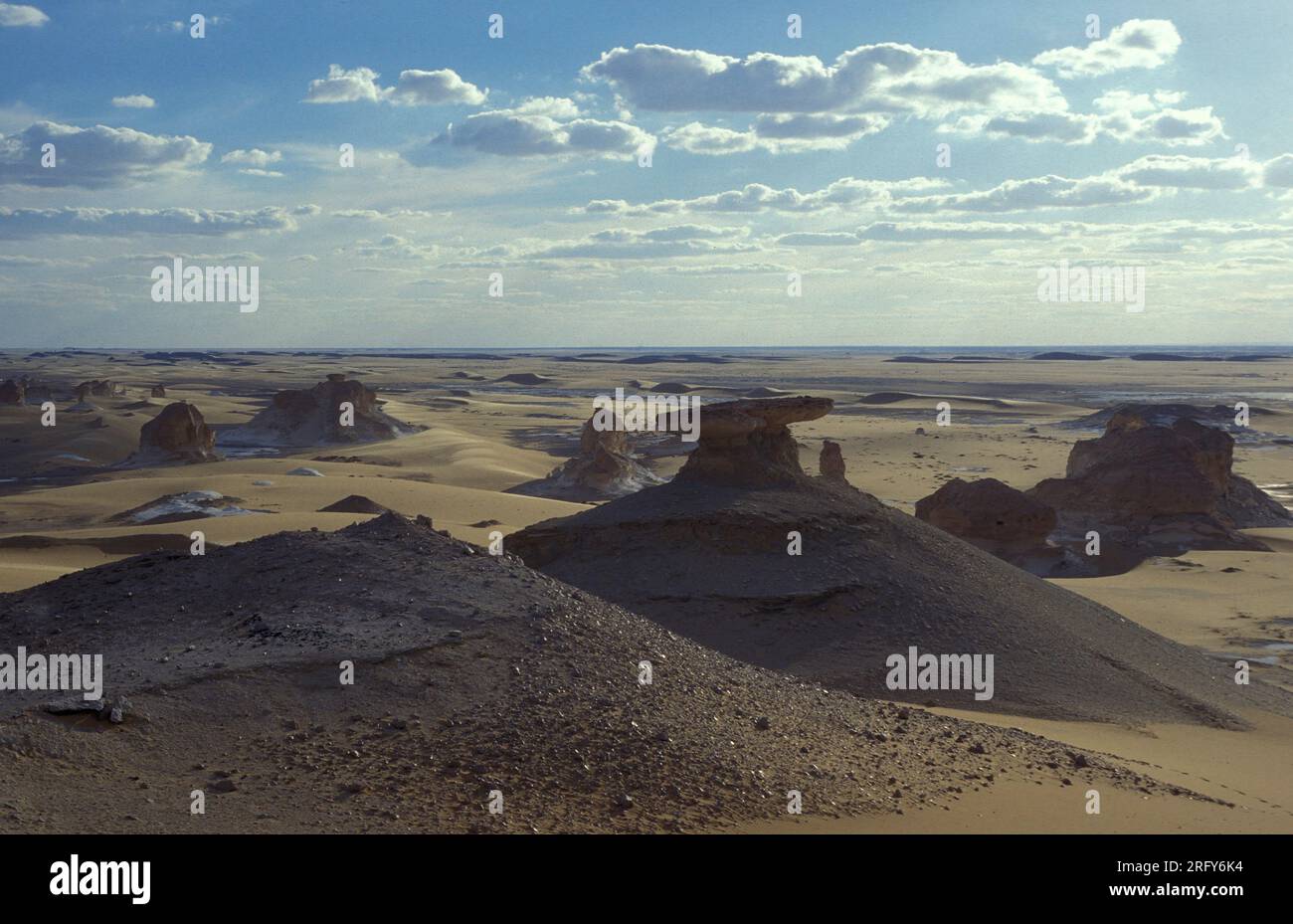 The Landscape and Nature in the White Desert near the Village of ...
