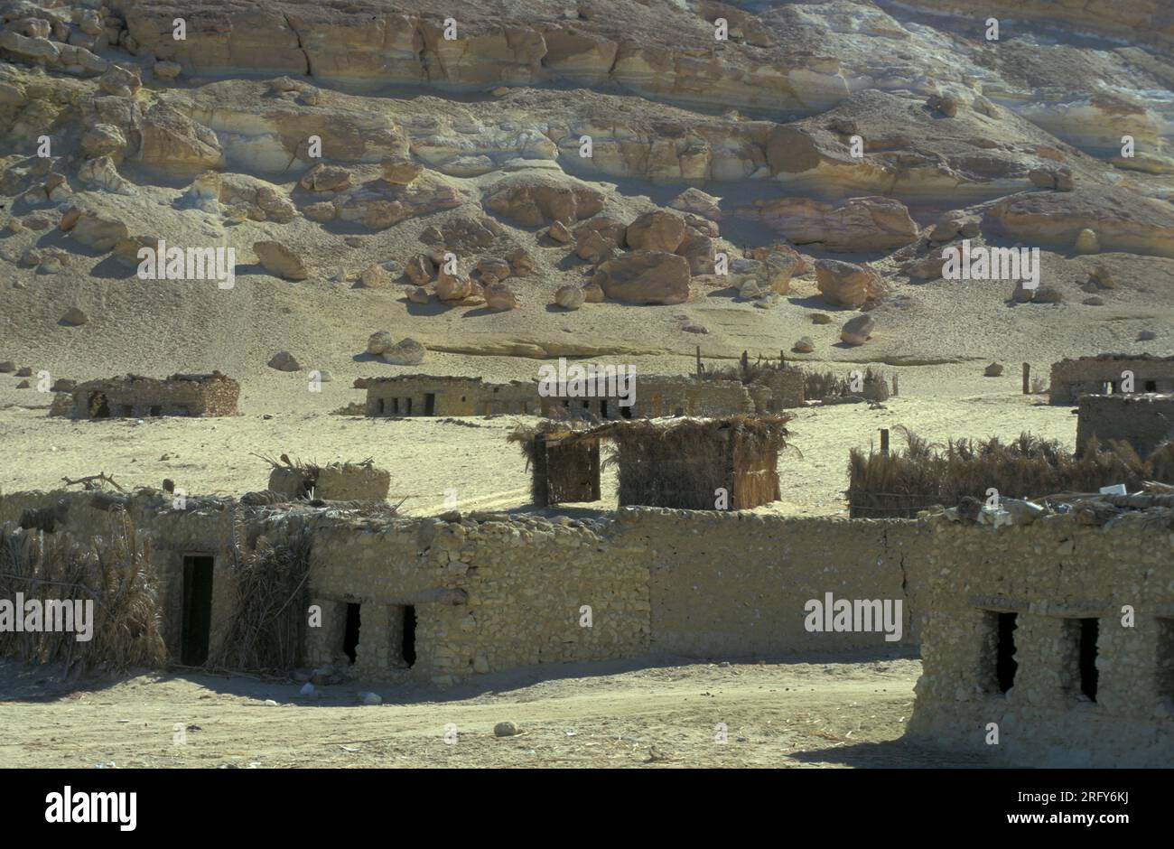 a town in the Landscape and Nature in the White Desert near the Village ...