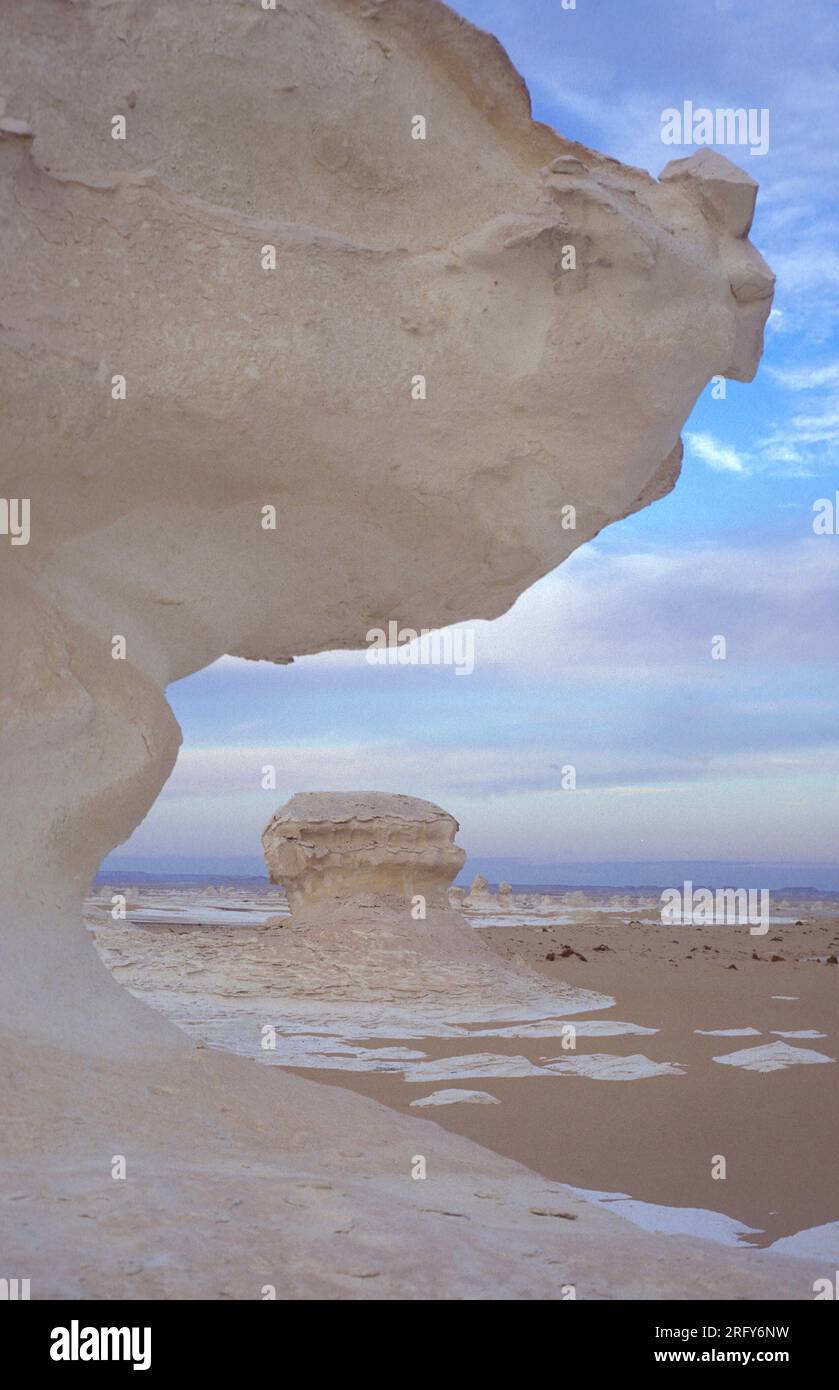The Landscape and Nature in the White Desert near the Village of ...