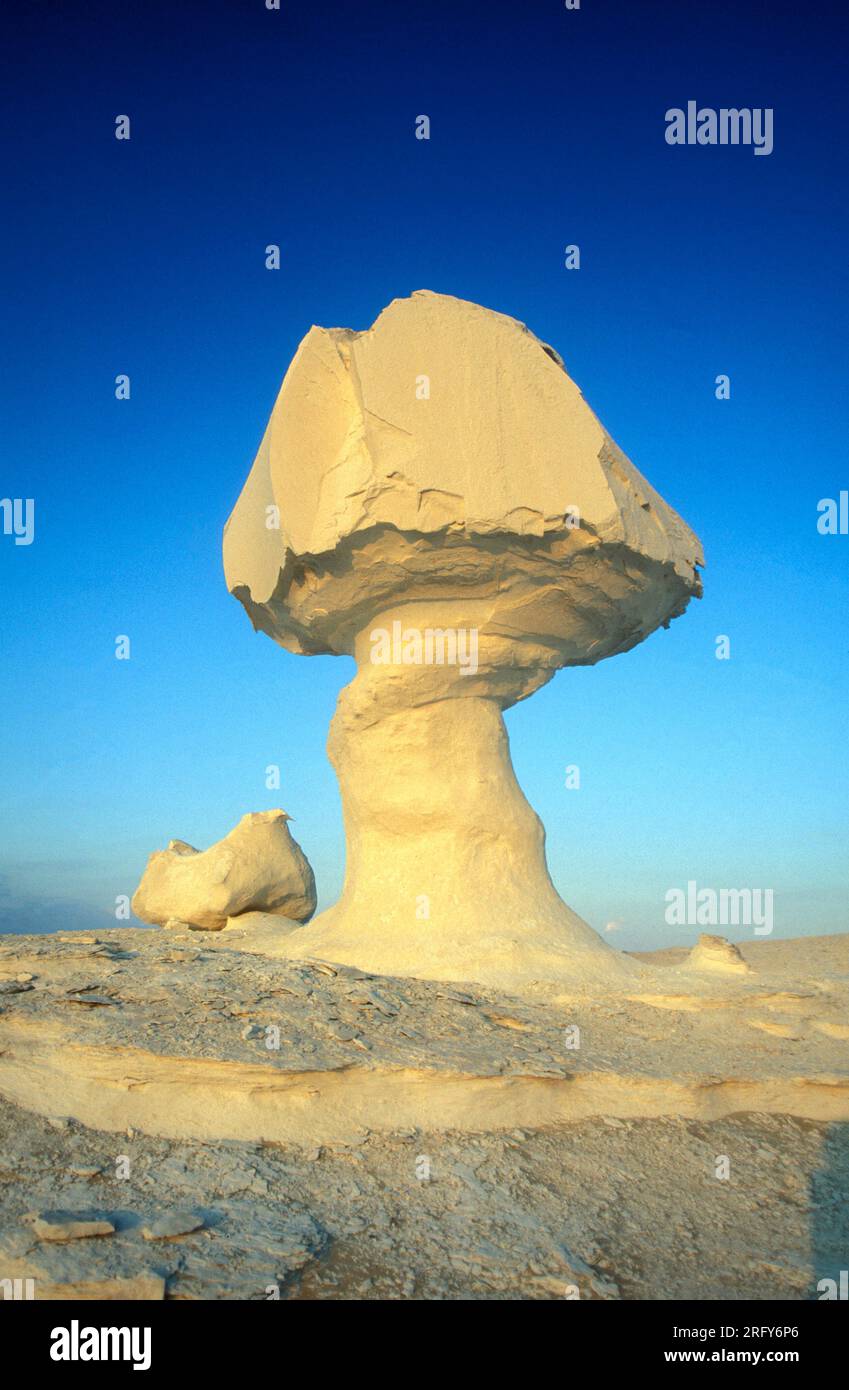 The Landscape and Nature in the White Desert near the Village of ...