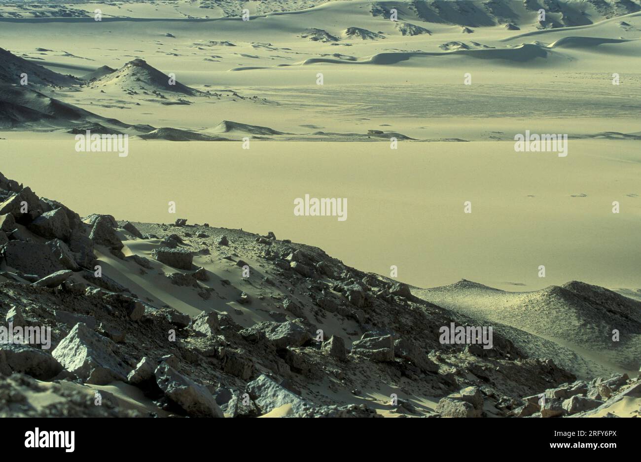 The Landscape and Nature in the White Desert near the Village of ...