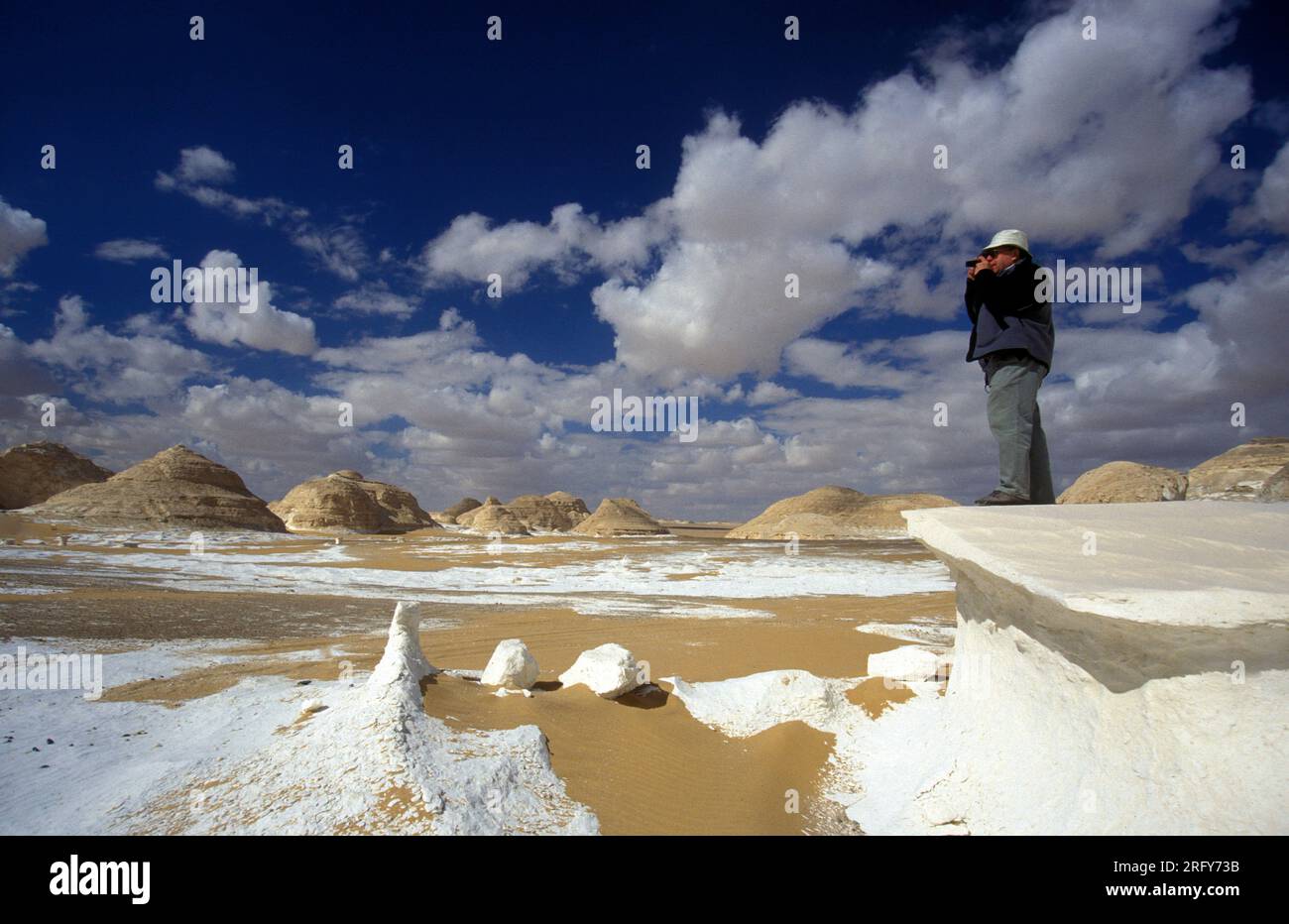 The Landscape and Nature in the White Desert near the Village of ...