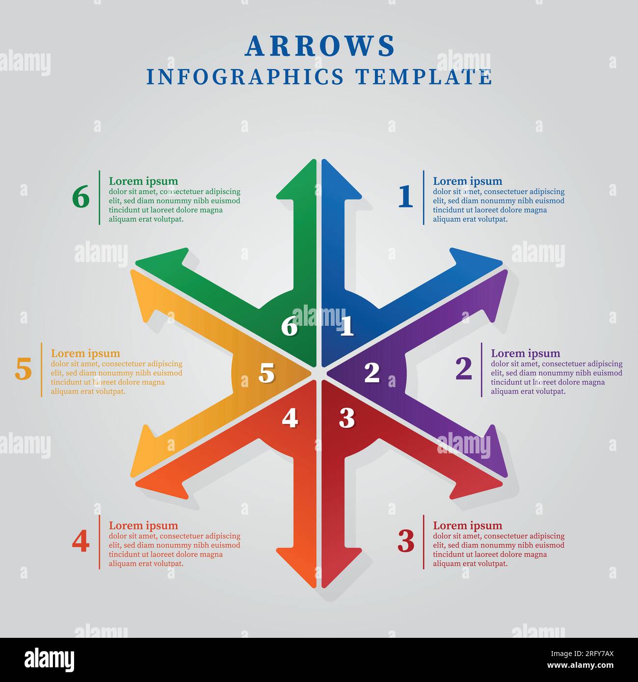 Arrow Process infographics design template. Business concept ...