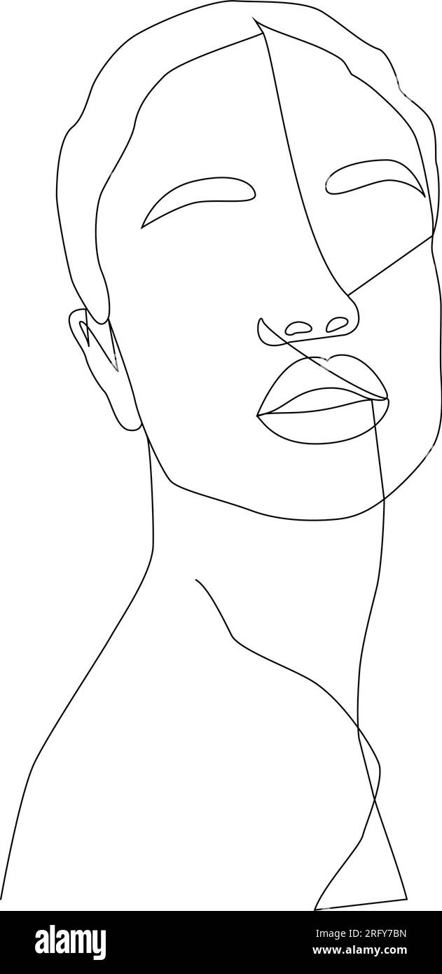 Hairstyles vector silhouette hi-res stock photography and images - Alamy