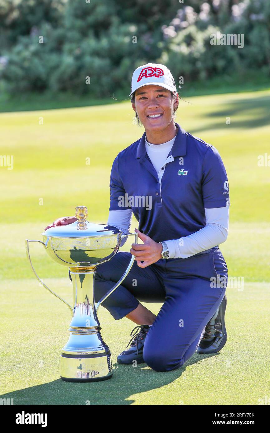 Irvine, UK. 06th Aug, 2023. Celine Boutier, from France won the ...