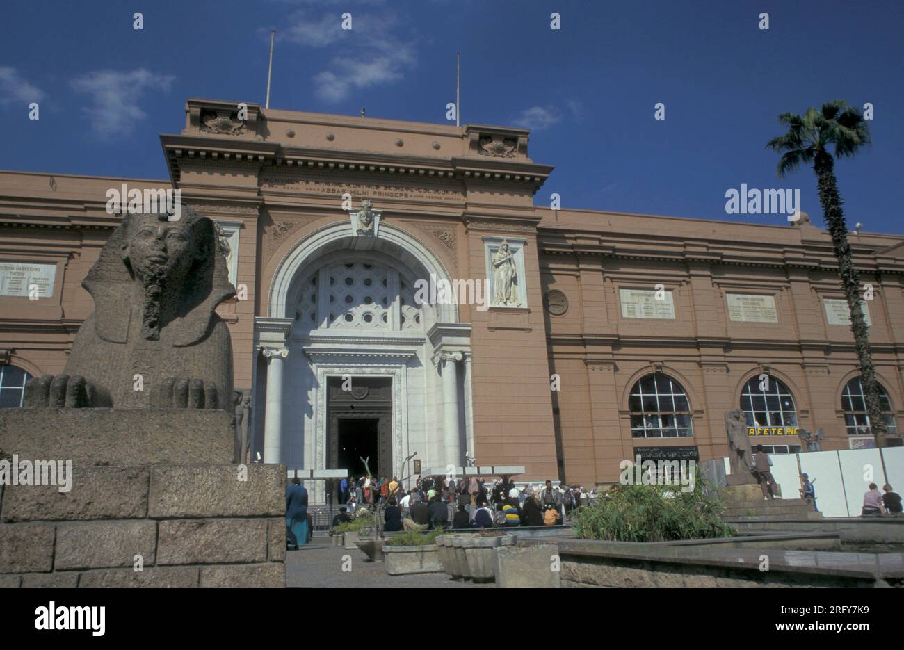 a view into the Old Egyptian Museum in the old Town of Cairo the ...