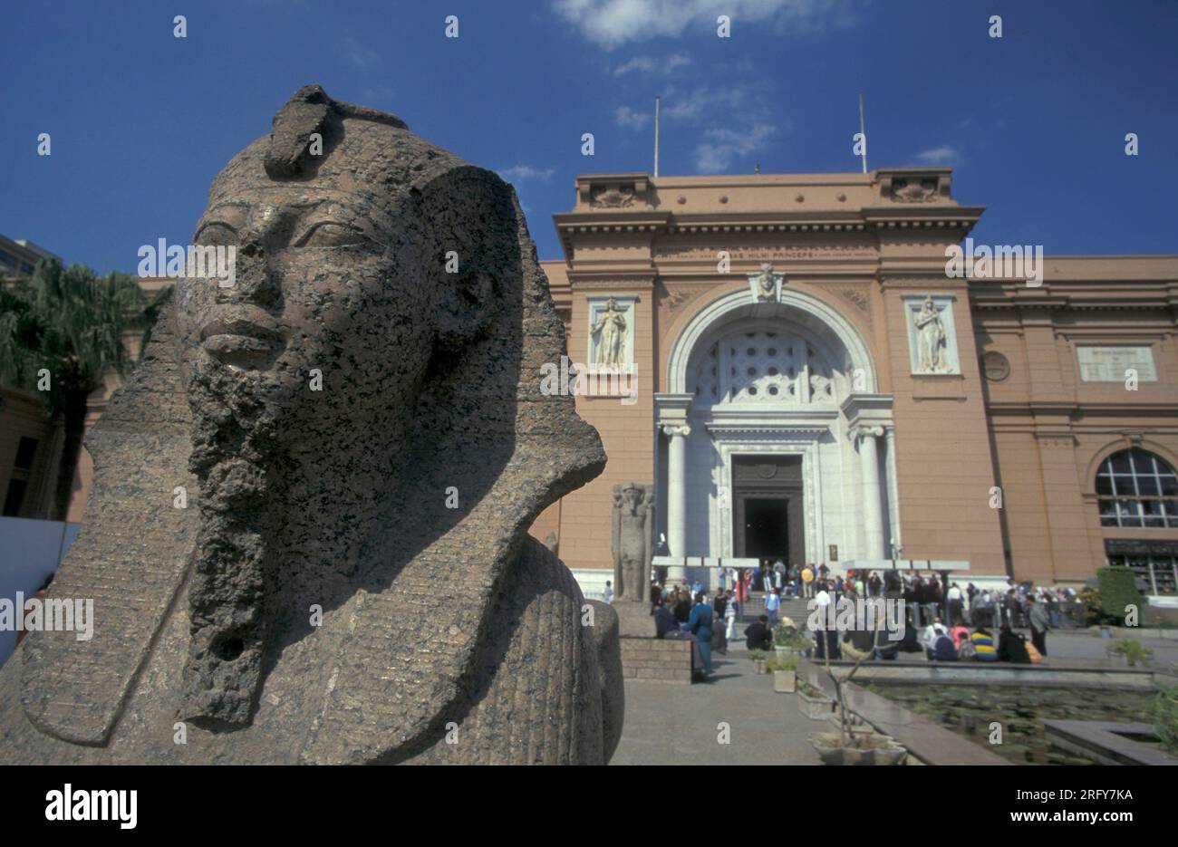 a view into the Old Egyptian Museum in the old Town of Cairo the ...