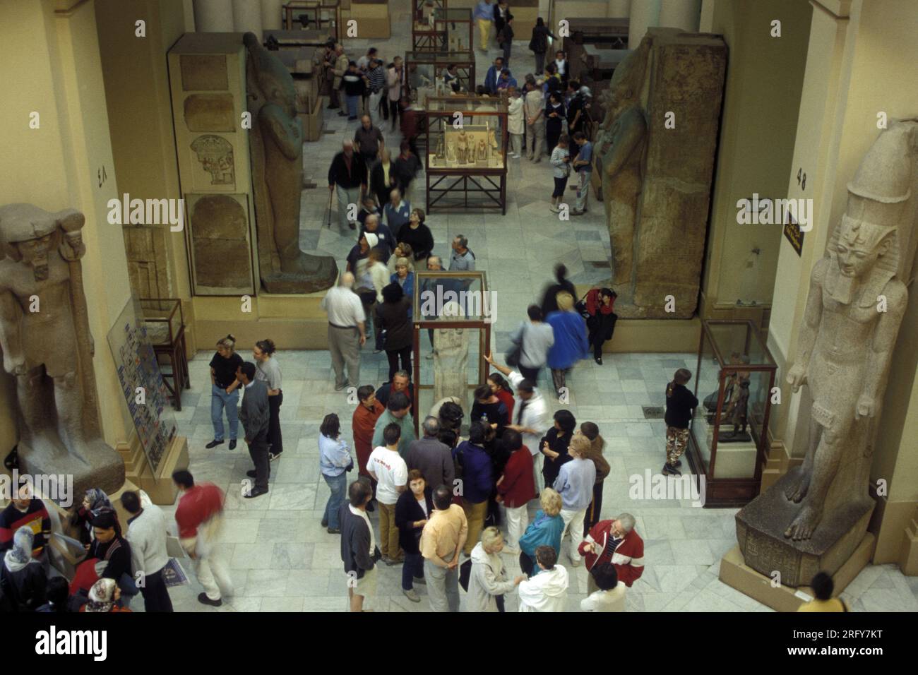 a view into the Old Egyptian Museum in the old Town of Cairo the ...