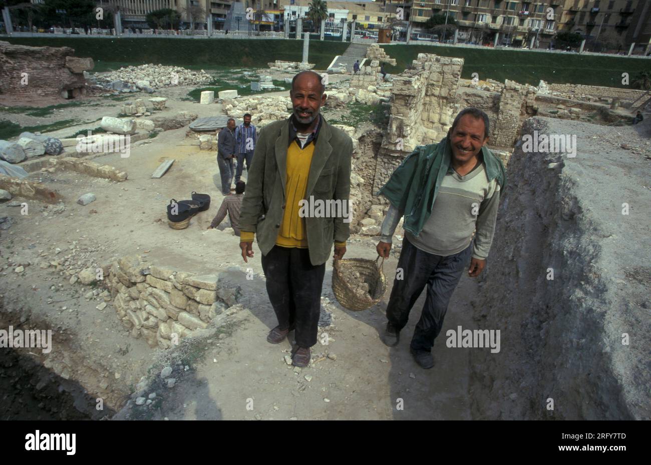the archaeological site at the Pompei Pillar Column Park in the City ...