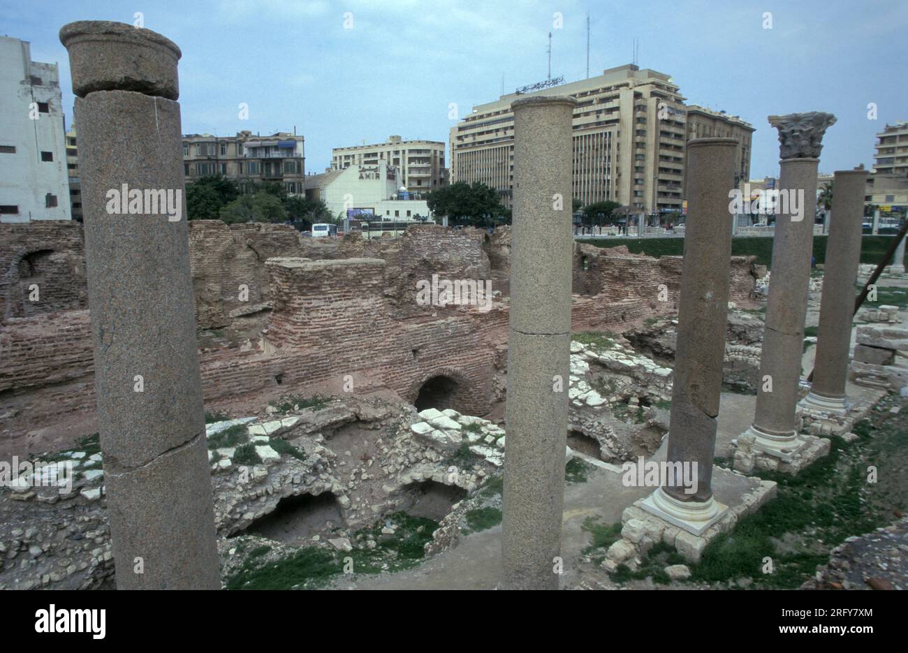 the archaeological site at the Pompei Pillar Column Park in the City ...