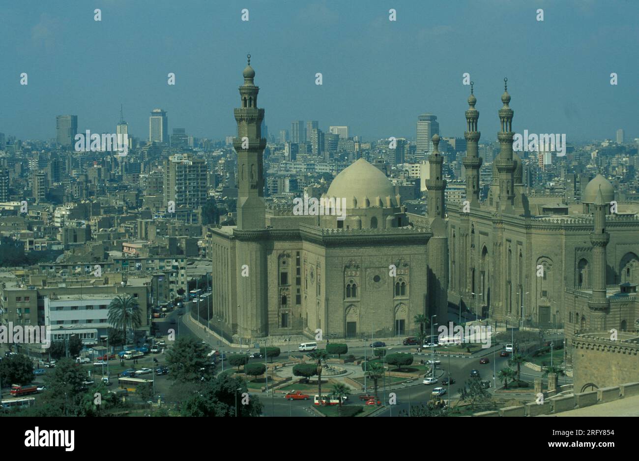 a view of the Sultan Hassan Mosque in the old town of Cairo the capital ...
