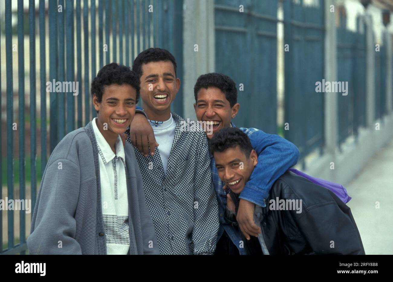 young men in the city Cairo, the Capital of Egypt in North Africa ...