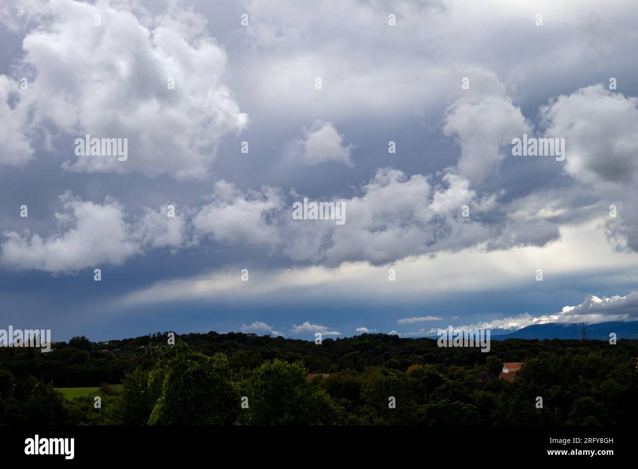 High and low rain clouds Stock Photo - Alamy