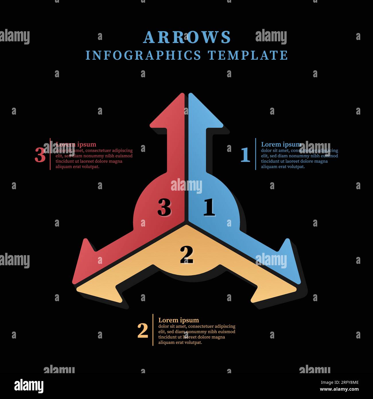 Arrow Process infographics design template. Business concept ...