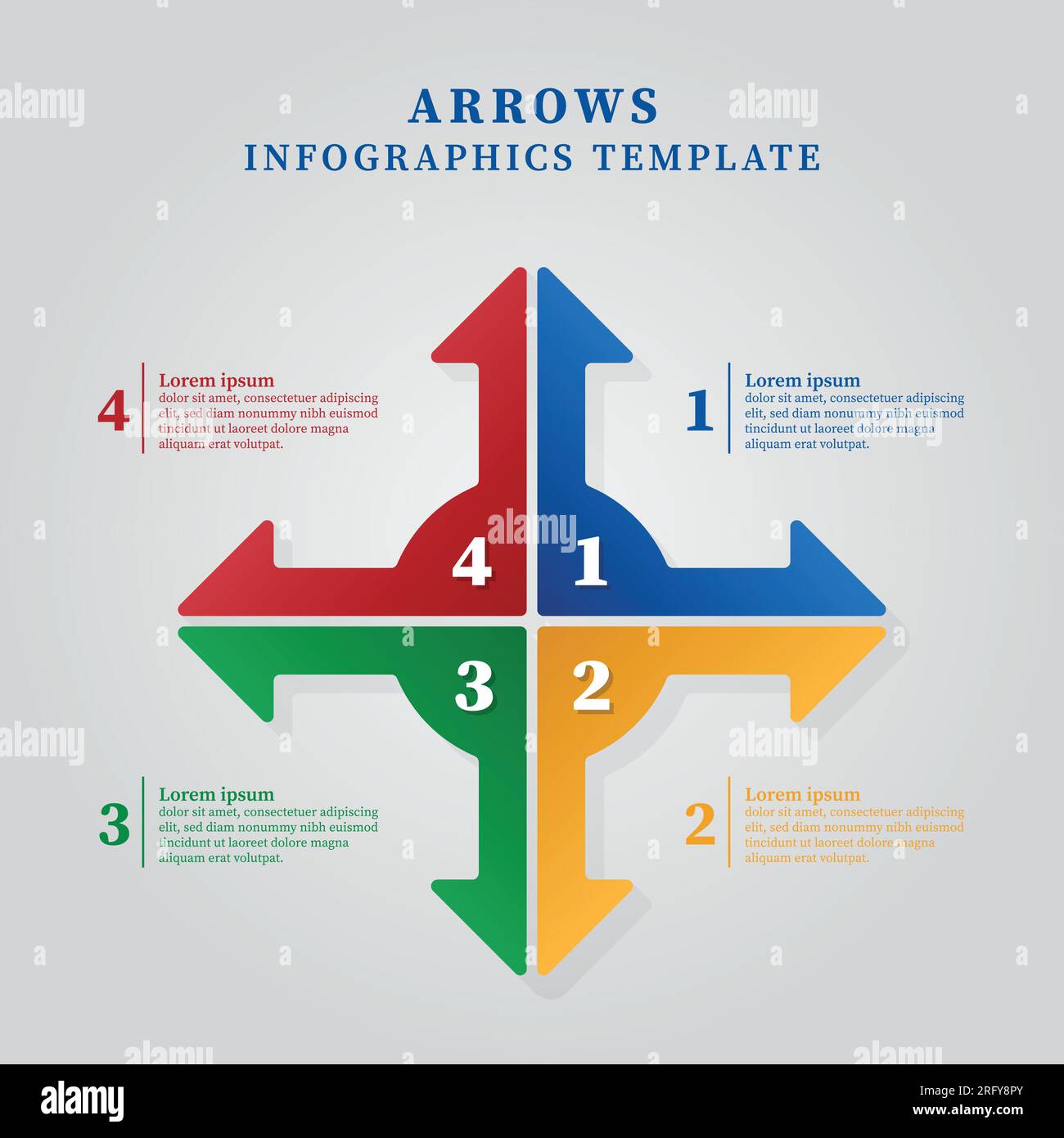 Arrow Process infographics design template. Business concept ...