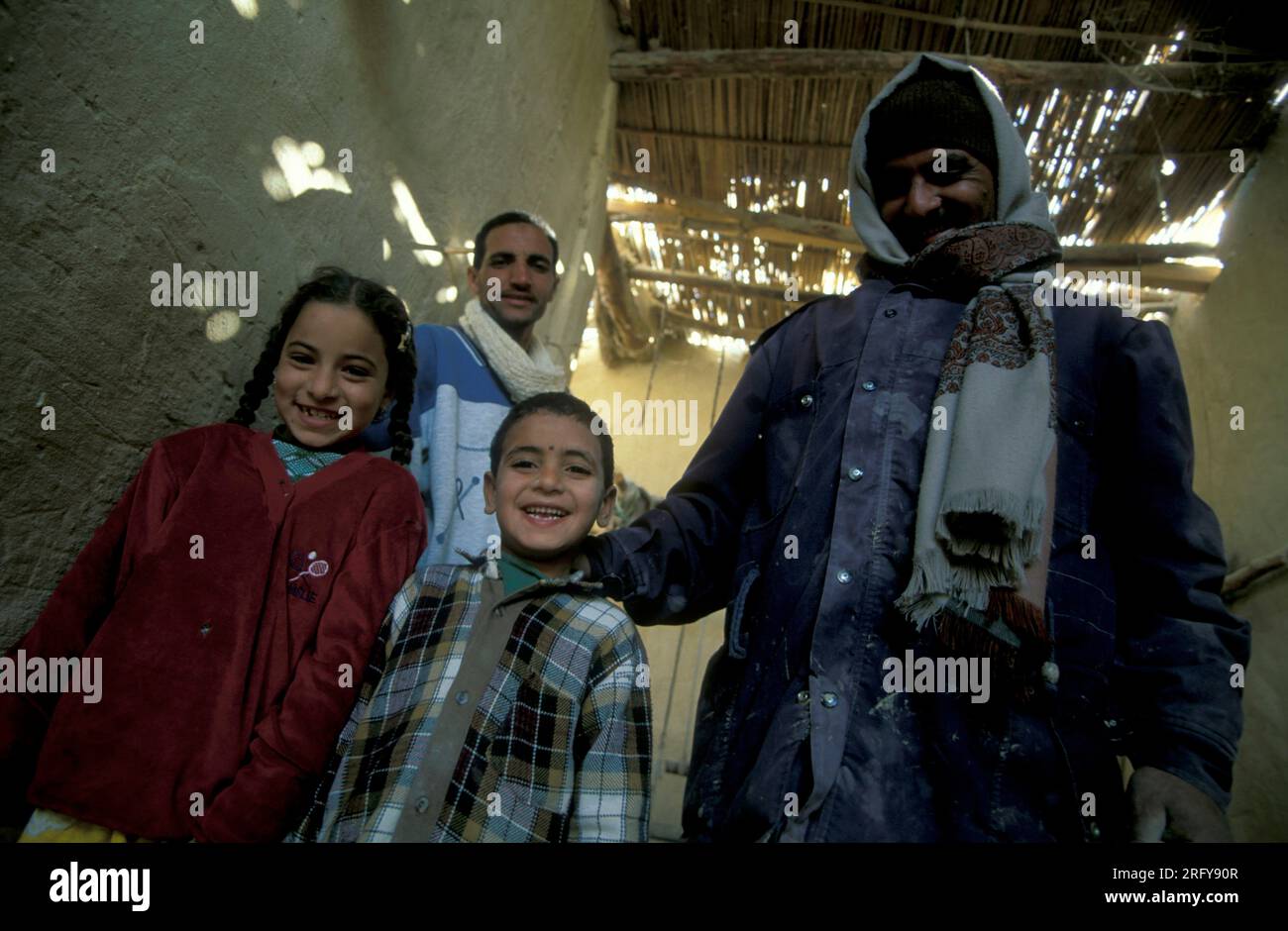 Women and Family in a house in the Town and Oasis of Farafra in the ...