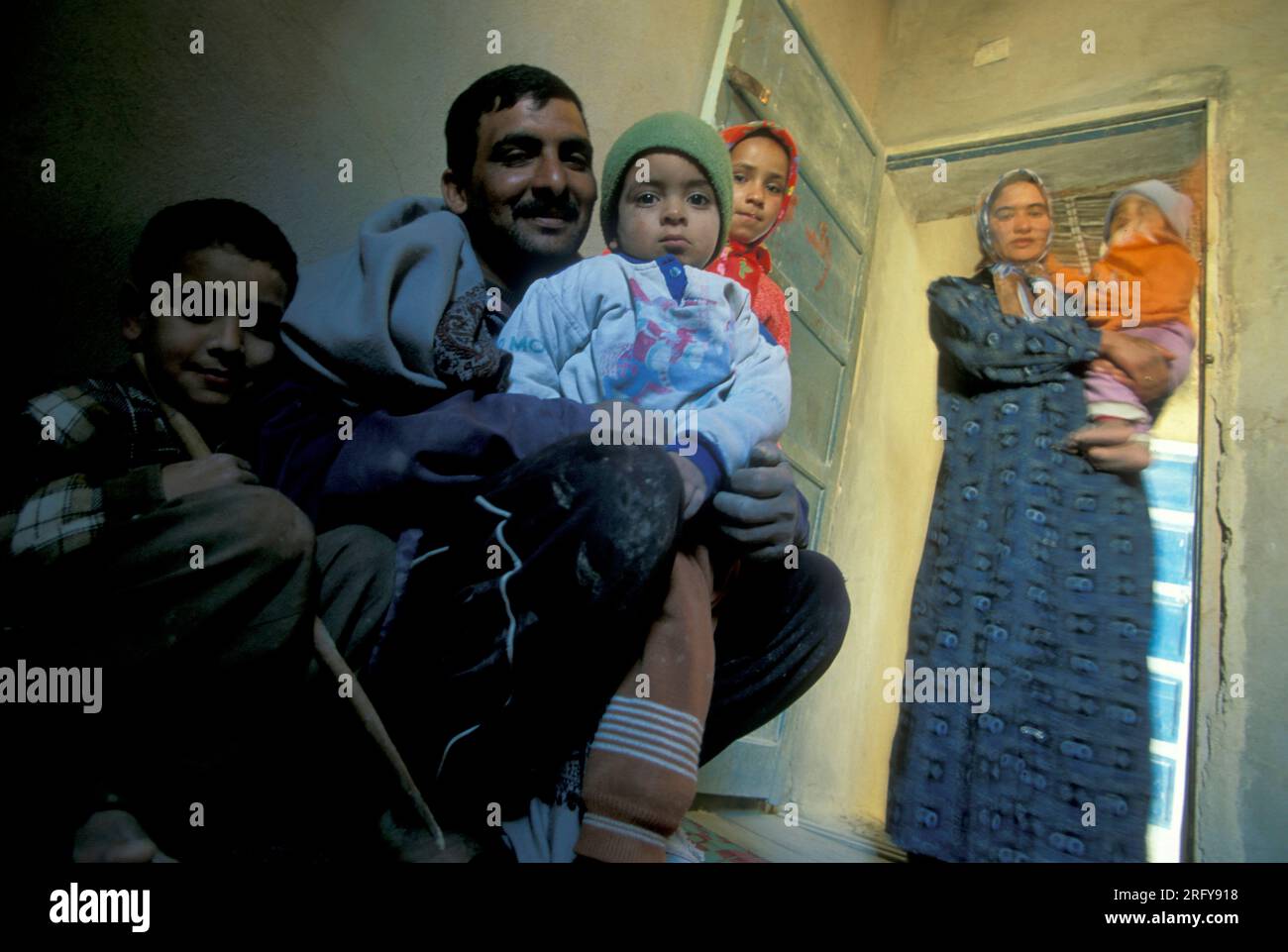 men and Family in a house in the Town and Oasis of Farafra in the ...