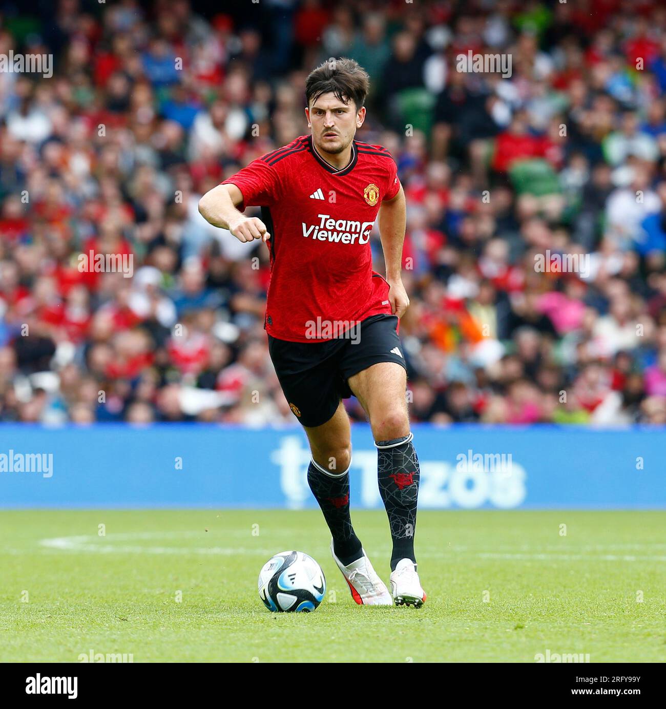 6th August 2023; Aviva Stadium, Dublin, Ireland: Pre Season Football Friendly, Manchester United ...