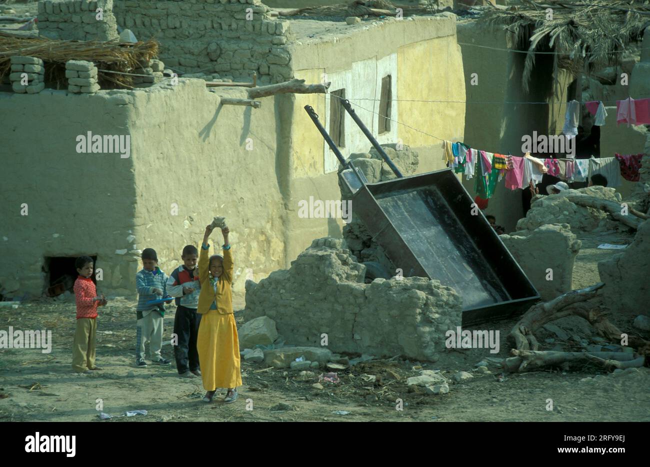 People in the old Village of Siwa in the Libyan or estern Desert of ...