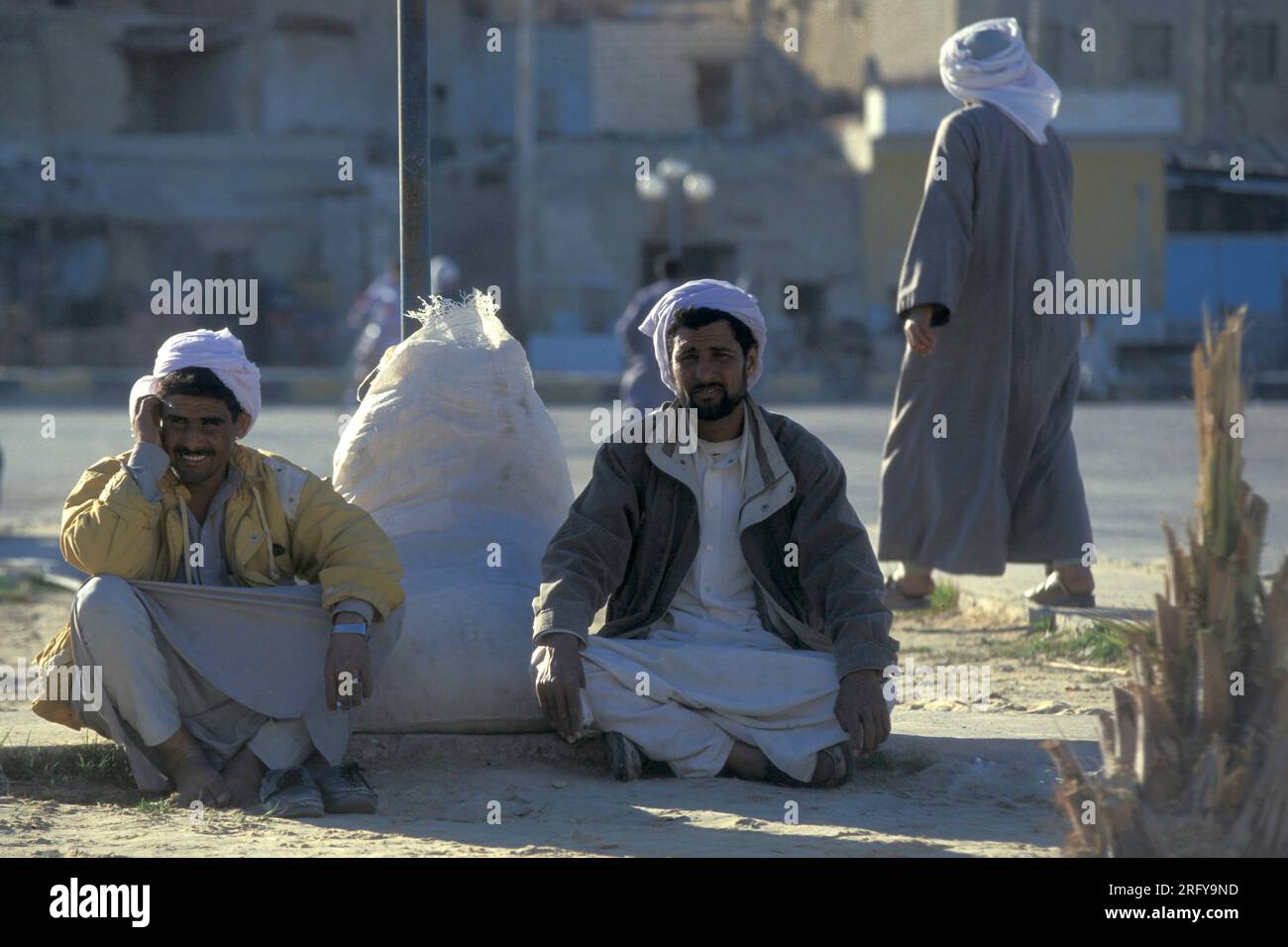 People at the Food Market in the old Village of Siwa in the Libyan or ...