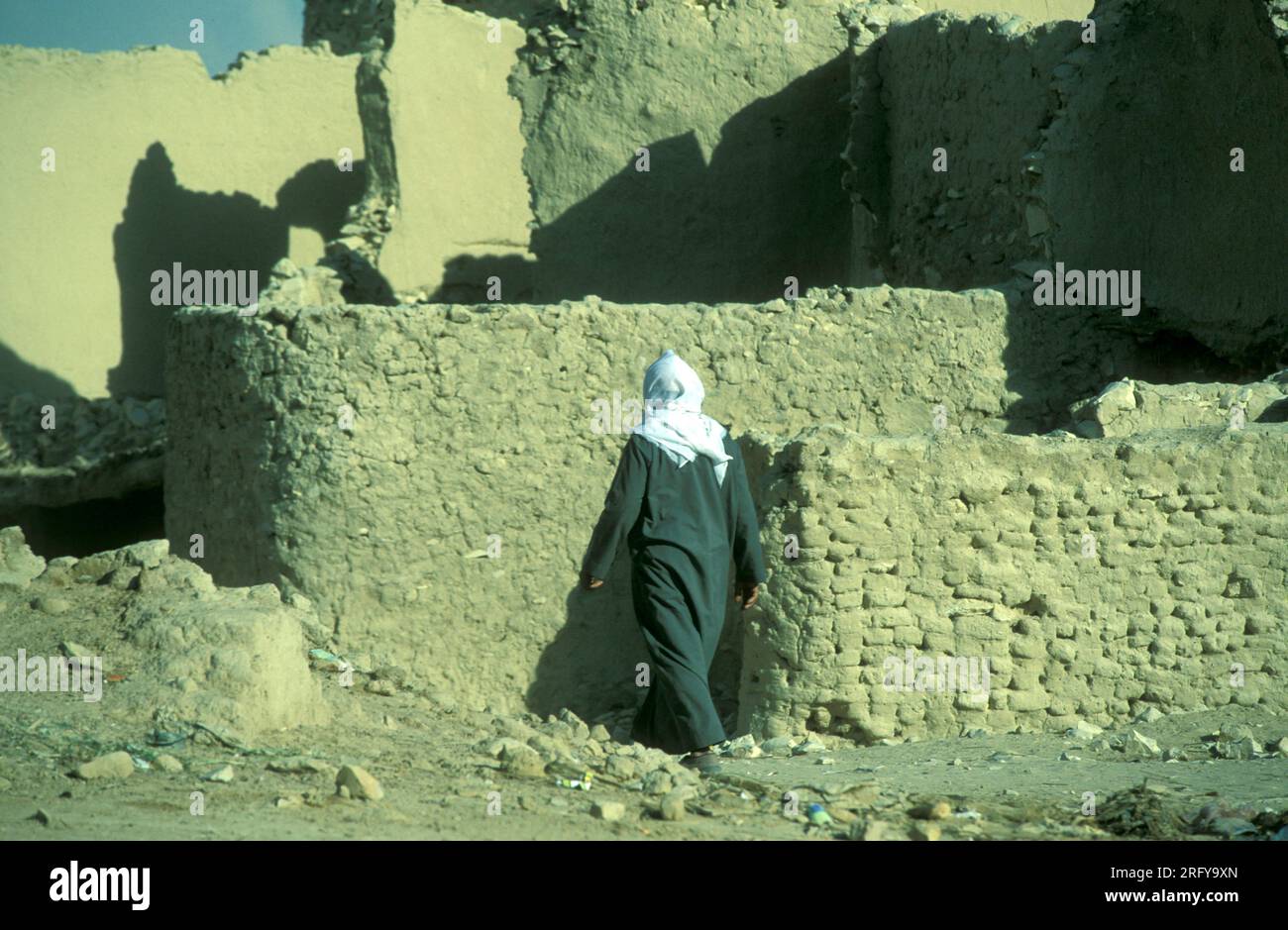 the old Village of Siwa in the Libyan or estern Desert of Egypt in ...
