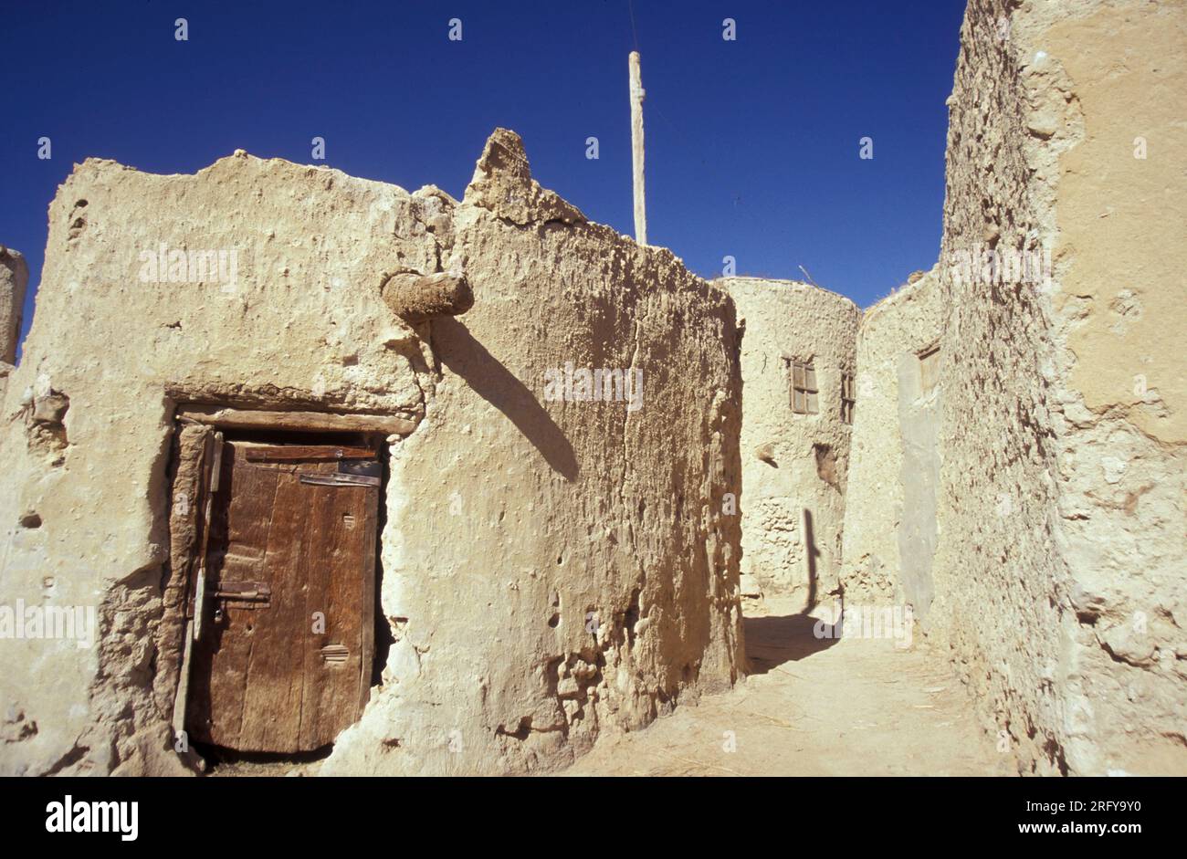 the old Village of Siwa in the Libyan or estern Desert of Egypt in ...