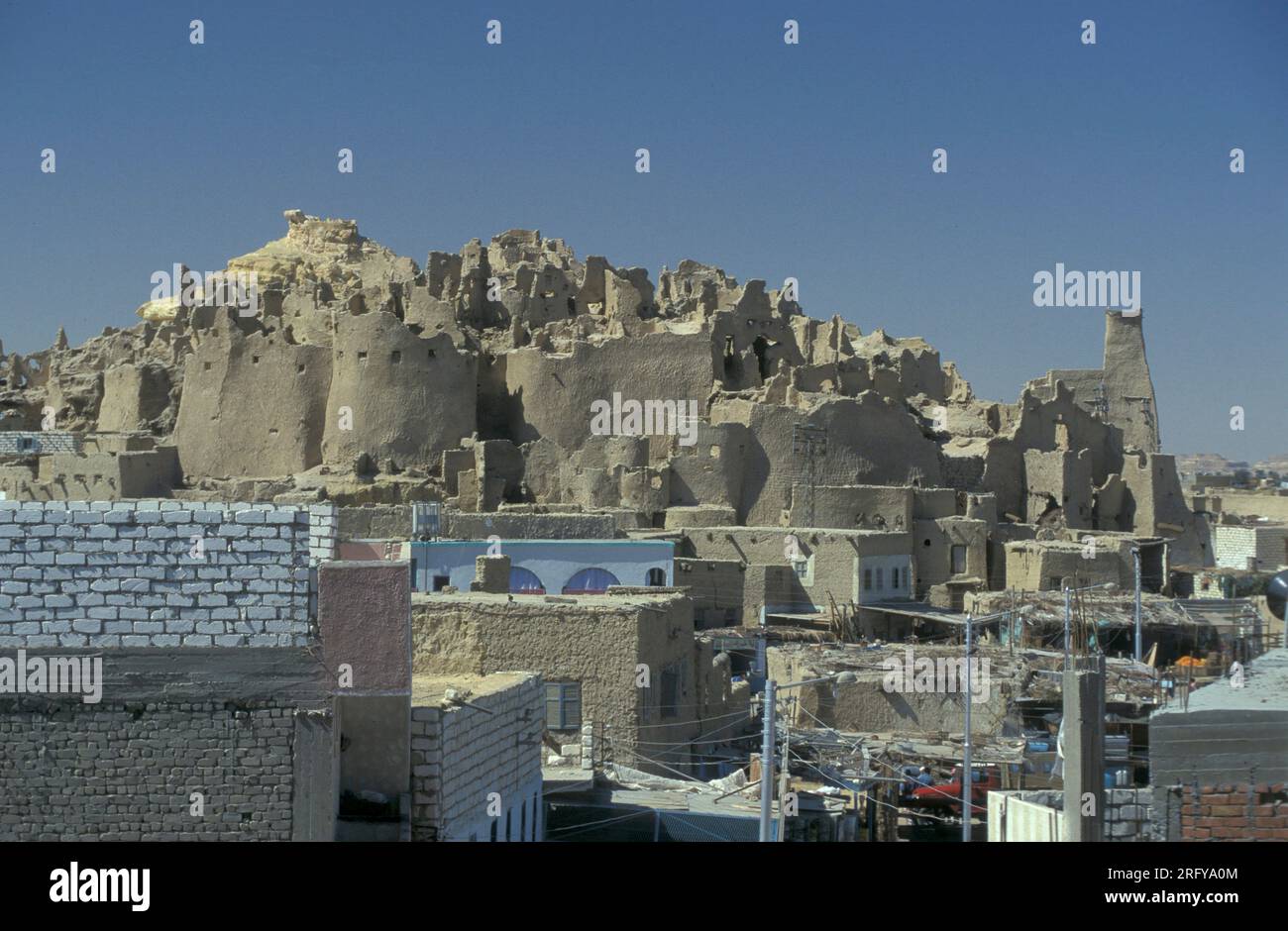 the old Village of Siwa in the Libyan or estern Desert of Egypt in ...