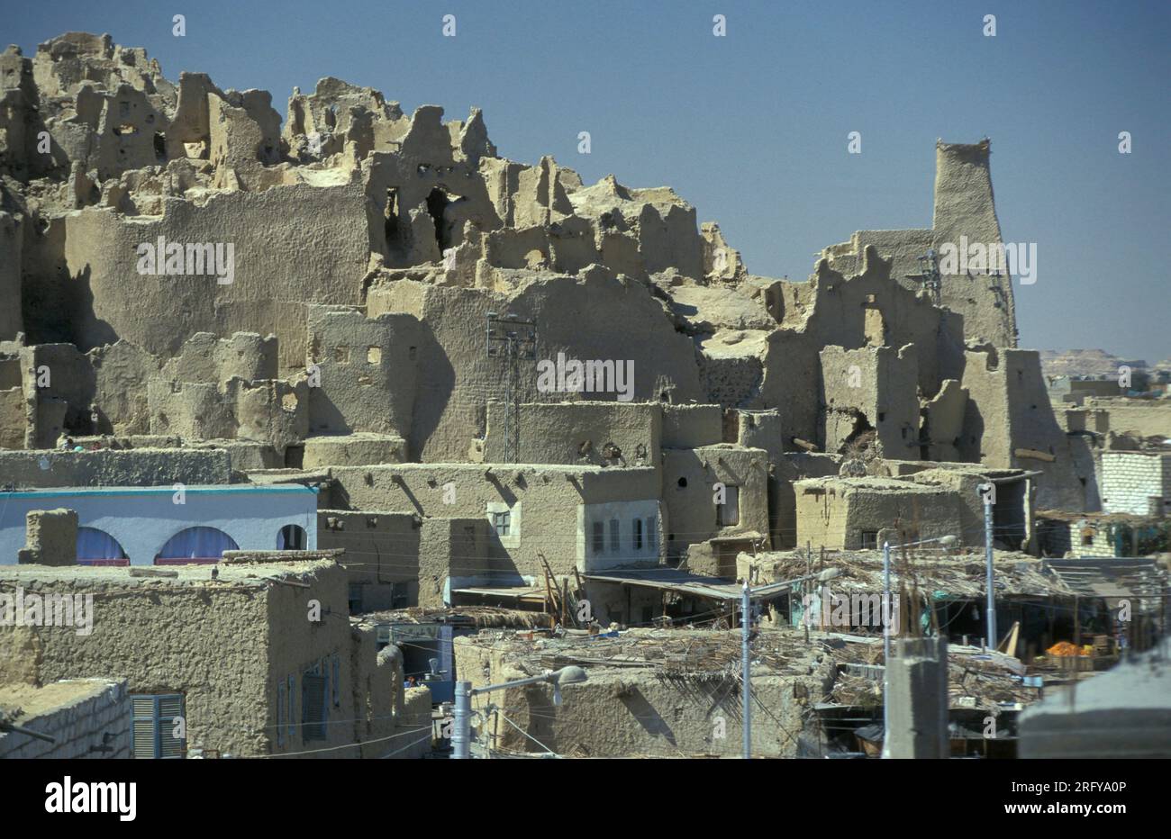 the old Village of Siwa in the Libyan or estern Desert of Egypt in ...