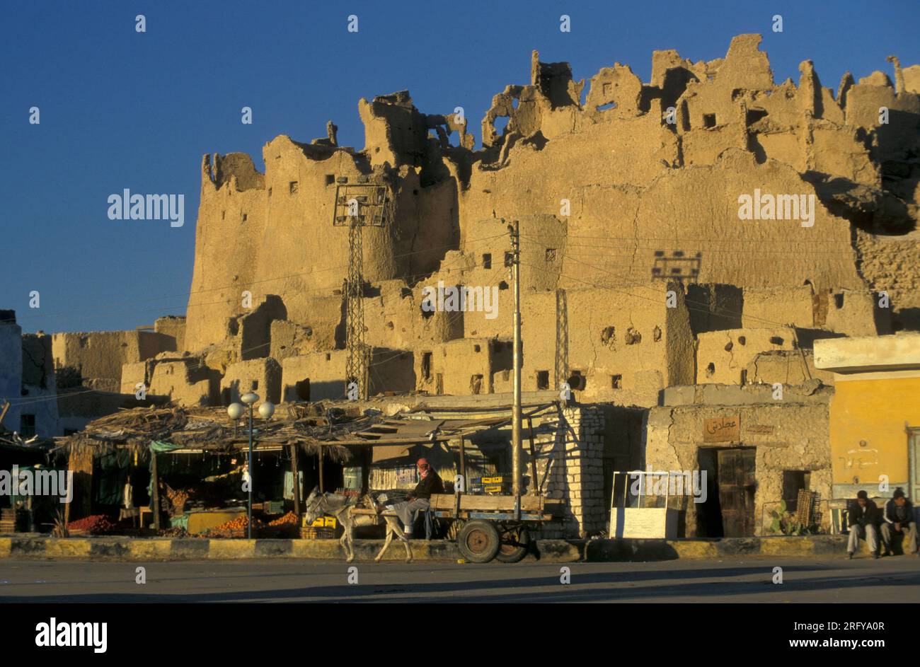 the old Village of Siwa in the Libyan or estern Desert of Egypt in ...