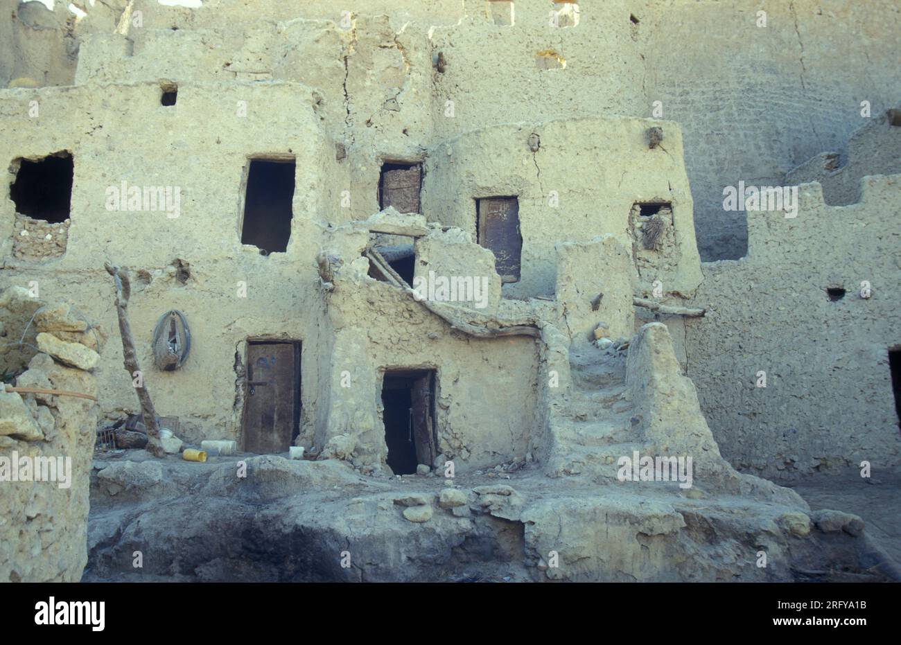 the old Village of Siwa in the Libyan or estern Desert of Egypt in ...