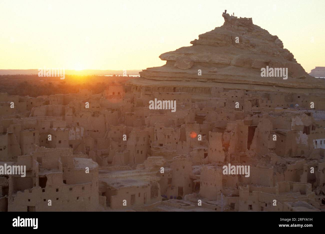 the old Village of Siwa in the Libyan or estern Desert of Egypt in ...