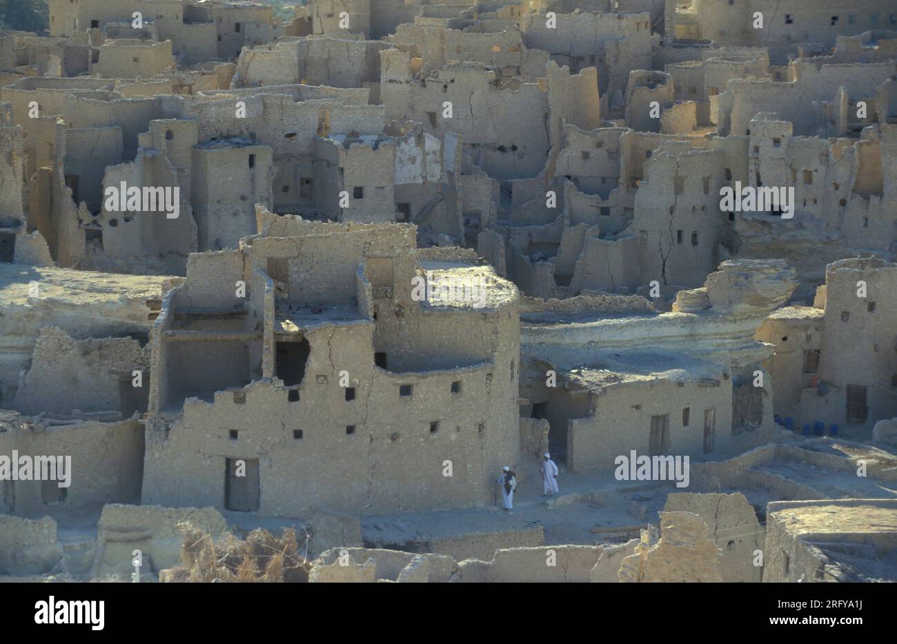 the old Village of Siwa in the Libyan or estern Desert of Egypt in ...