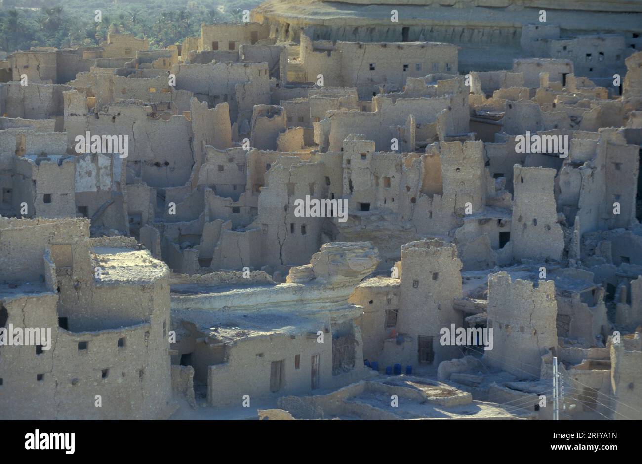 the old Village of Siwa in the Libyan or estern Desert of Egypt in ...