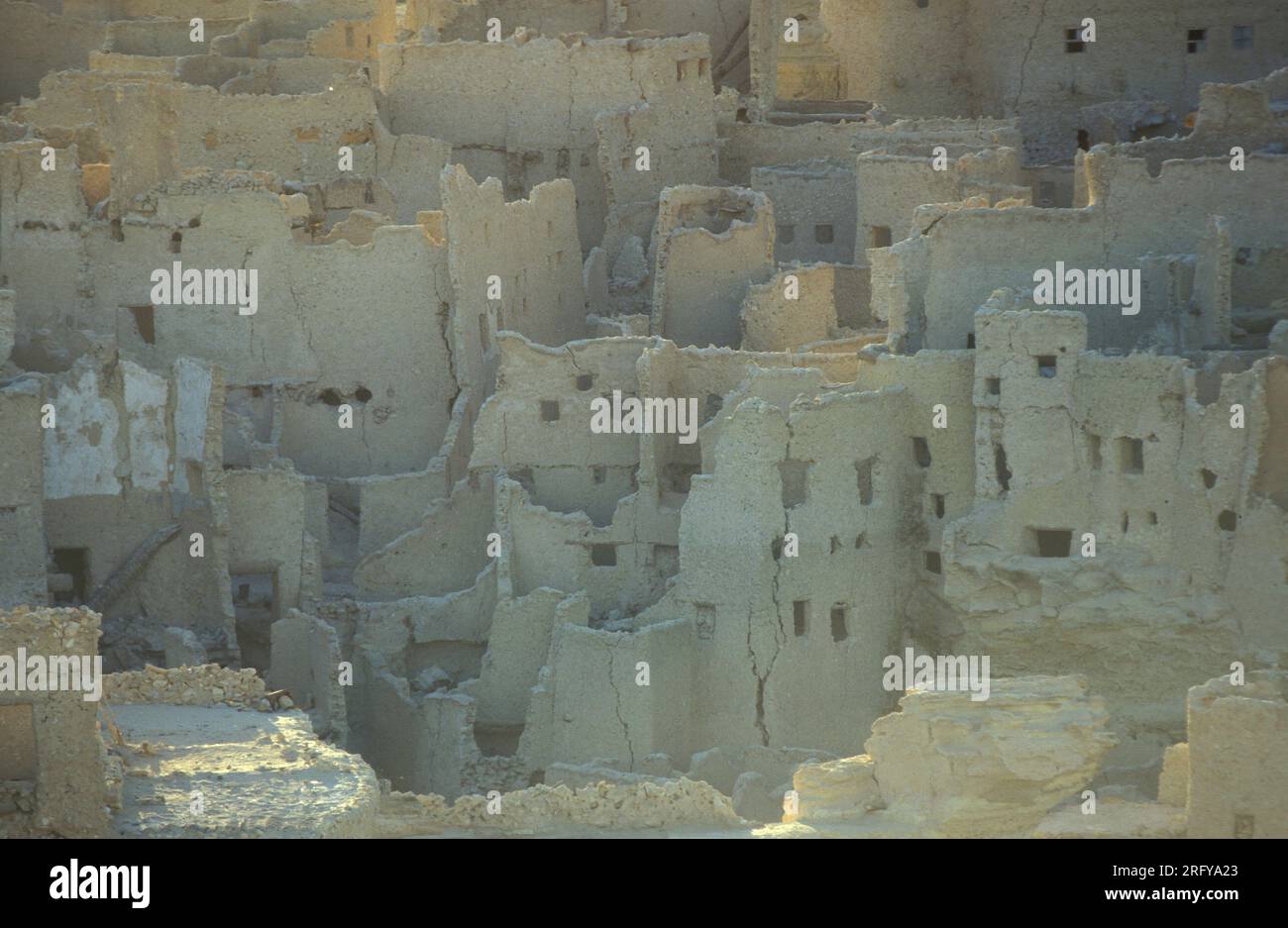 the old Village of Siwa in the Libyan or estern Desert of Egypt in ...