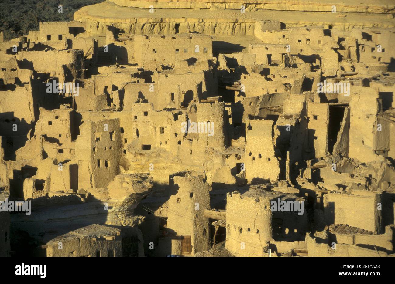 the old Village of Siwa in the Libyan or estern Desert of Egypt in ...