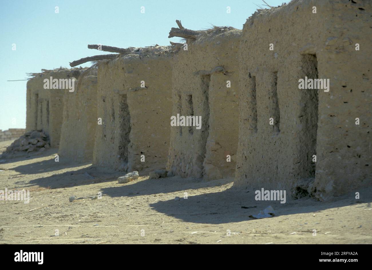 the old Village of Siwa in the Libyan or estern Desert of Egypt in ...