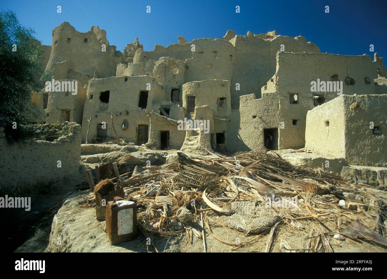 the old Village of Siwa in the Libyan or estern Desert of Egypt in ...