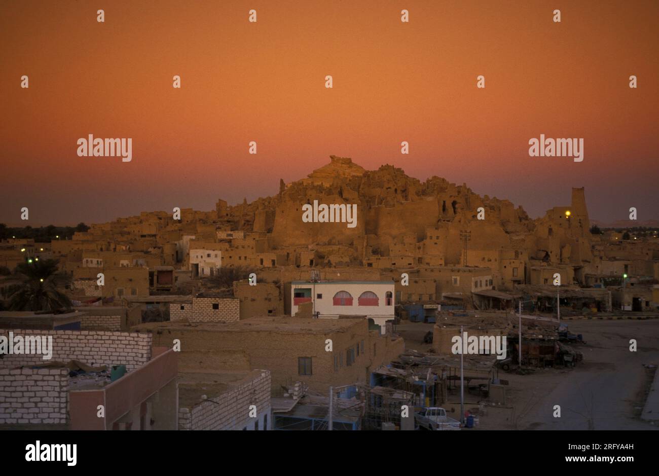 the old Village of Siwa in the Libyan or estern Desert of Egypt in ...