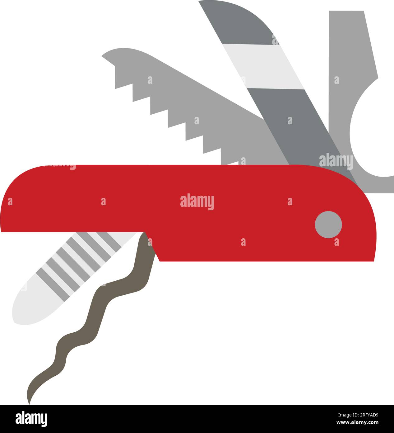 Swiss Army Knife Vector Icon Stock Vector Image And Art Alamy
