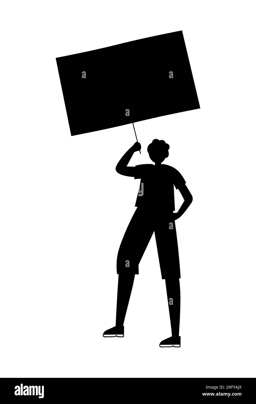 March protester Stock Vector Images - Alamy