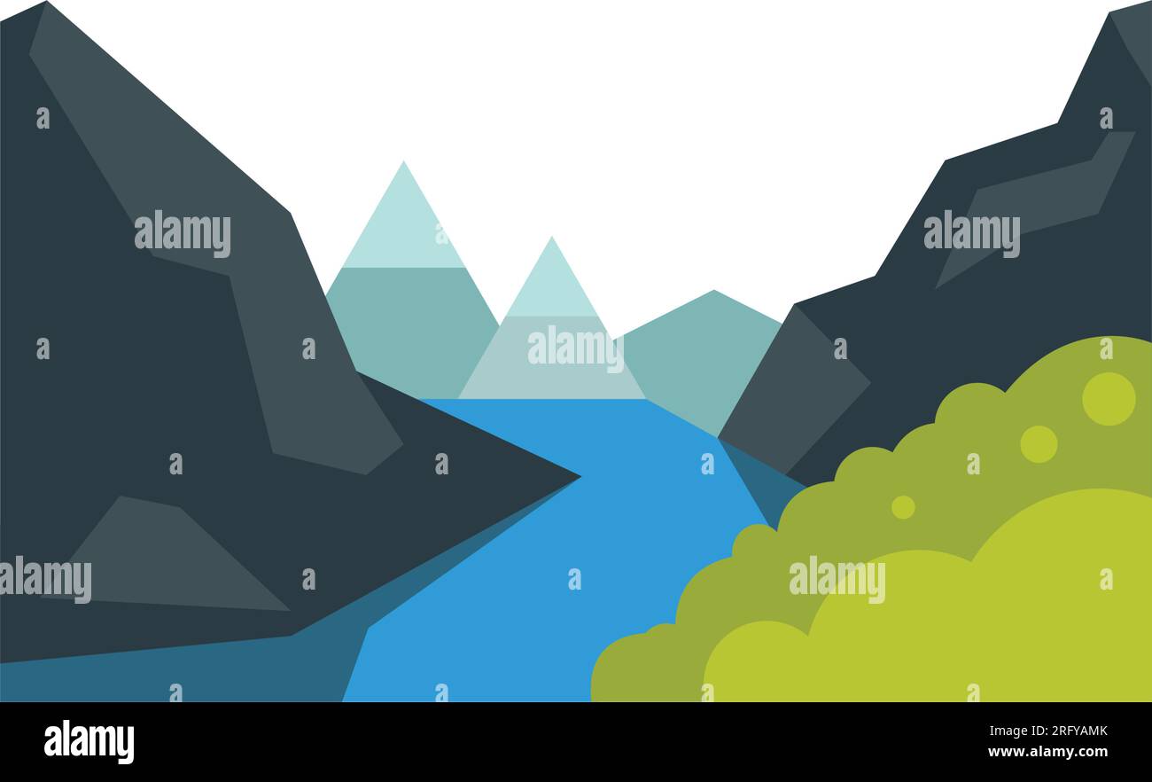 Fjord and water Stock Vector Images - Alamy