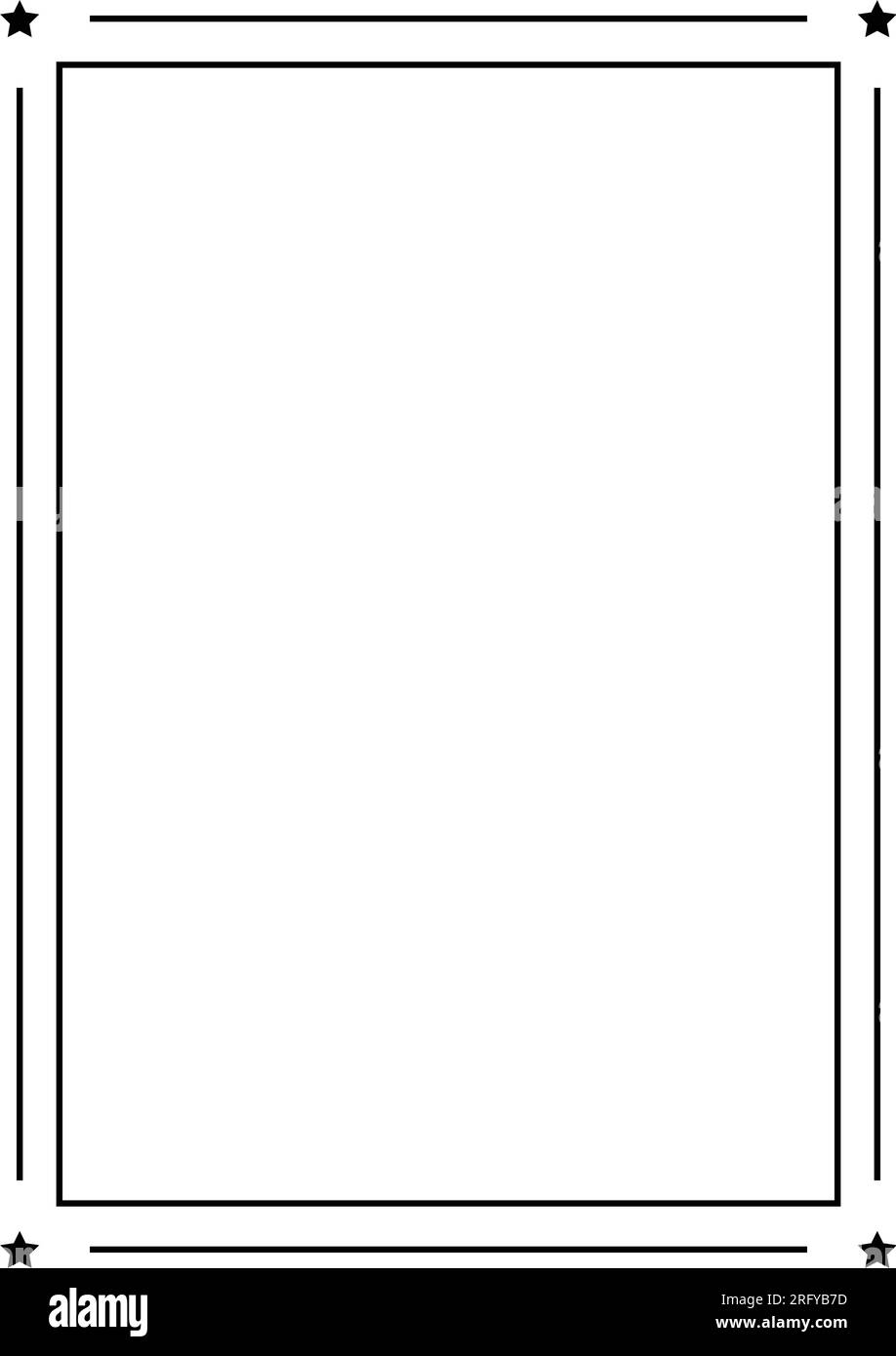 Frame border vertical abstract outline shape icon for decorative ...