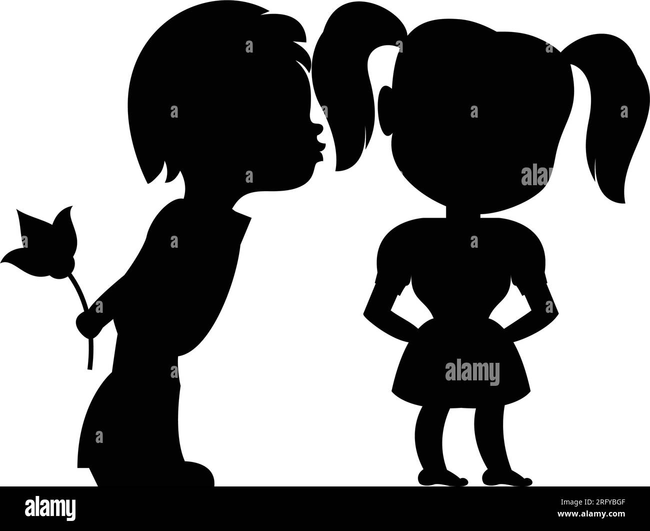 Boy kissing girl icon Stock Vector Image & Art - Alamy