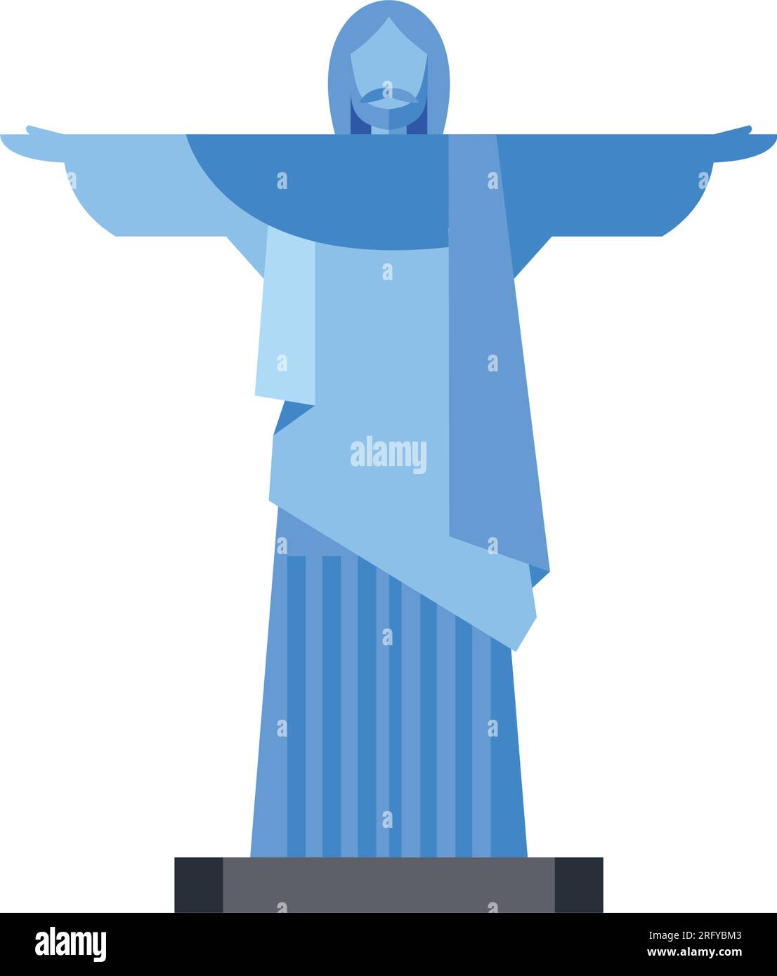 Christ the Redeemer in Rio de Janeiro icon Stock Vector Image & Art - Alamy