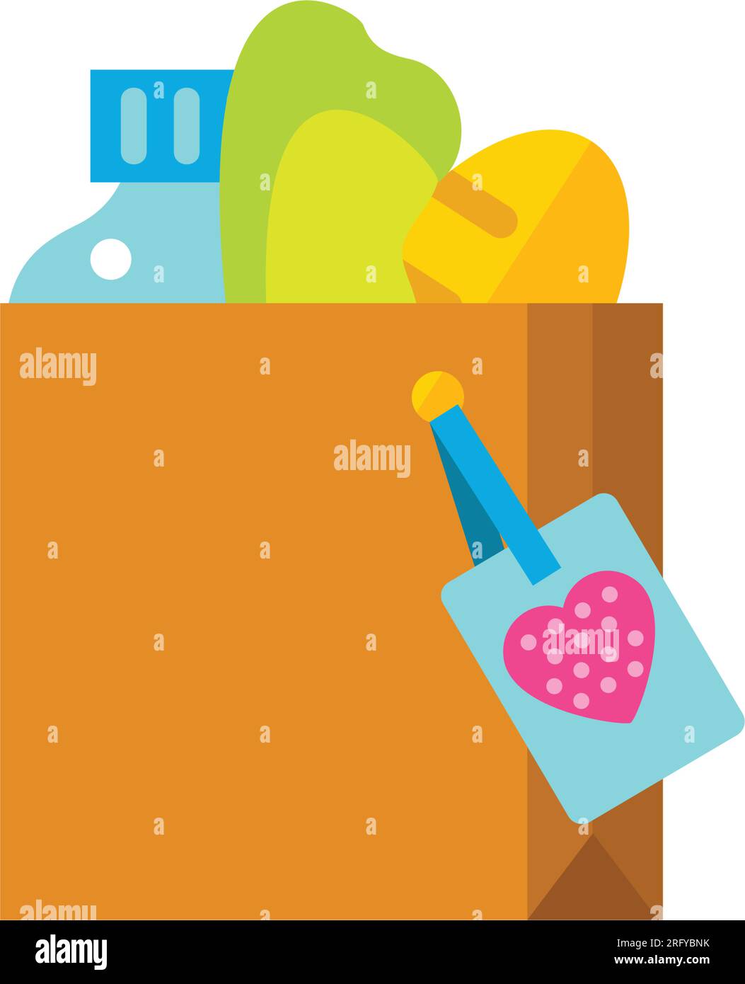 Food donate cartoon icon hi-res stock photography and images - Alamy