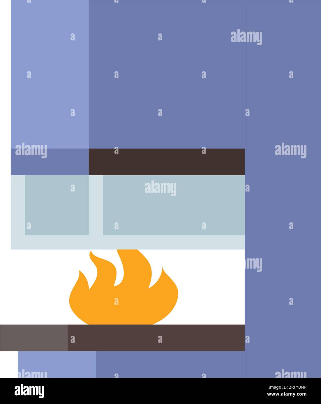 Modern fireplace icon Stock Vector Image & Art - Alamy