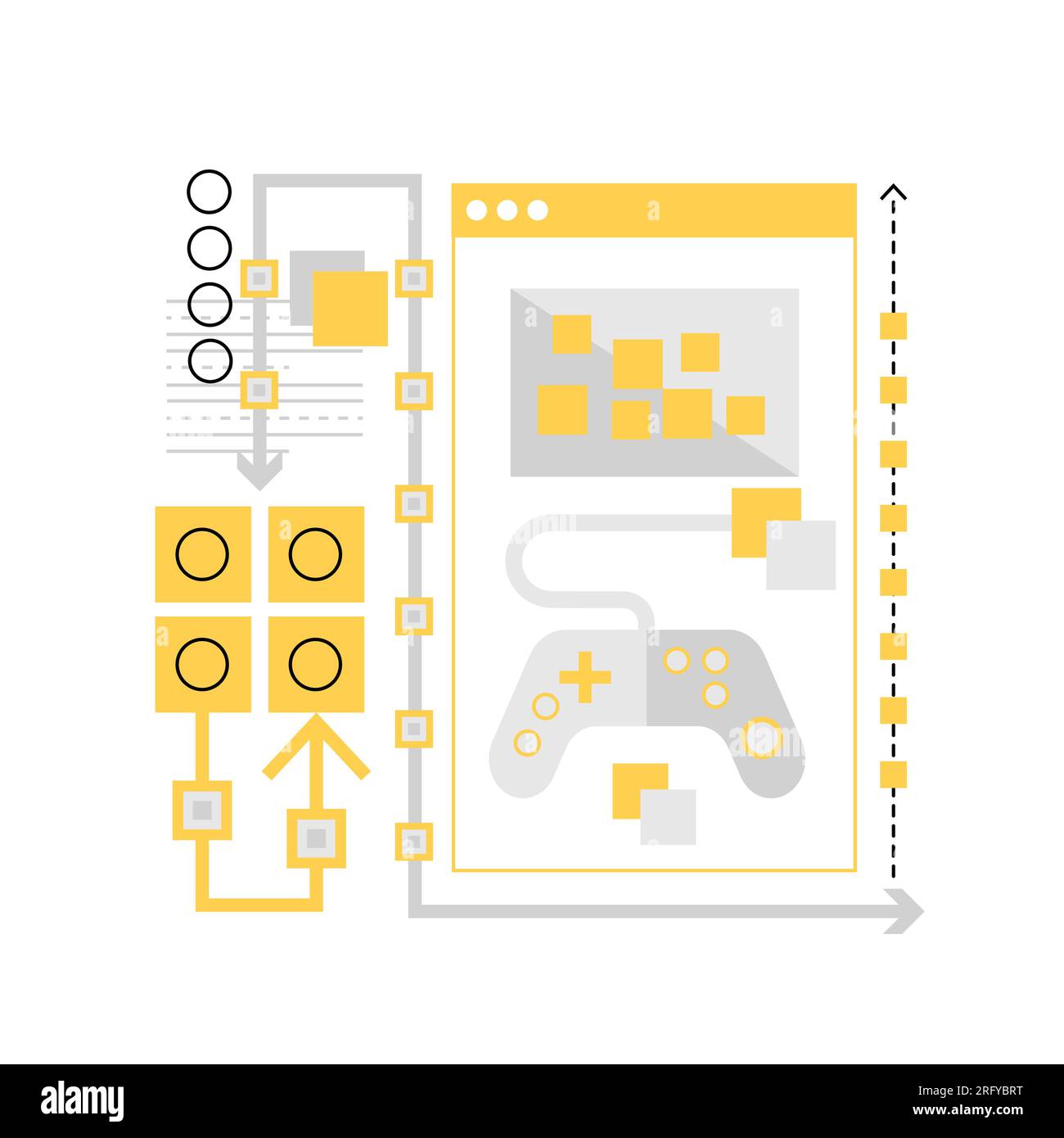 Online games playing. Video gaming, digital players network vector ...