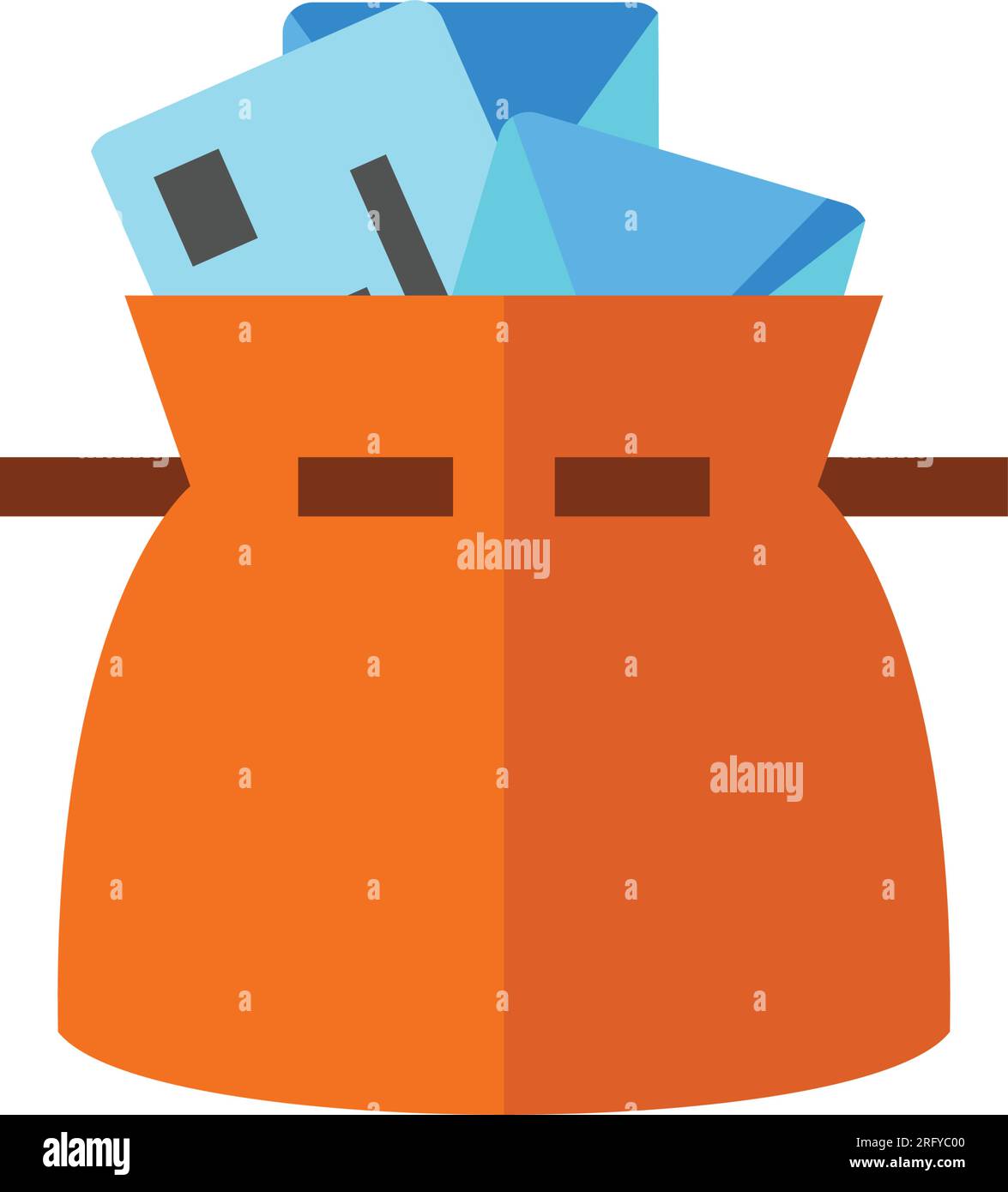 Sack of mail Stock Vector Images - Alamy
