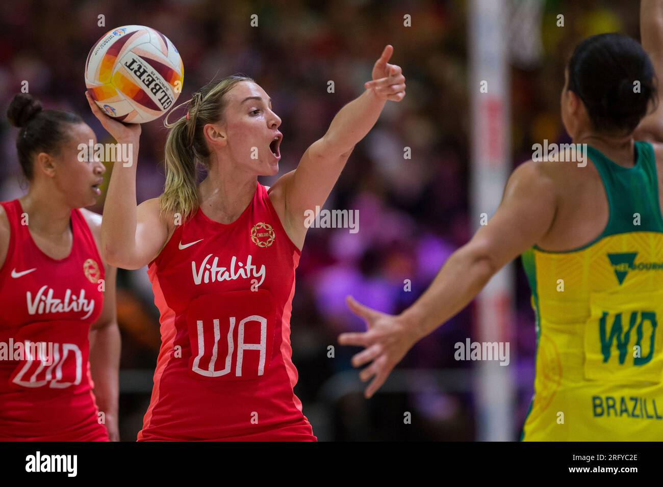 Natalie Metcalf (Co-Captain) of England inaction against Australia ...